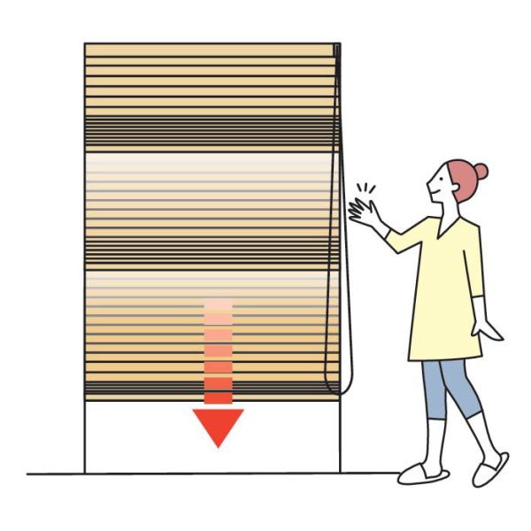 ■タチカワブラインド■タッチ操作（オプション）■チェーン操作もしくはループ操作に取付可能です。木製ブラインド、本体と同時購入に限ります。