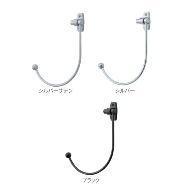 ■TOSO カーテン ふさかけ（タッセル掛け）■商品名：アームホルダーＡ■梱包：1ケ入り■素材：スチール・亜鉛■サイズ：約180ｍｍＸ163ｍｍ※付属の取付けビスはマルサラ全ネジ3.0×35です。※左右どちらにも使用できます。※製品の構造上...