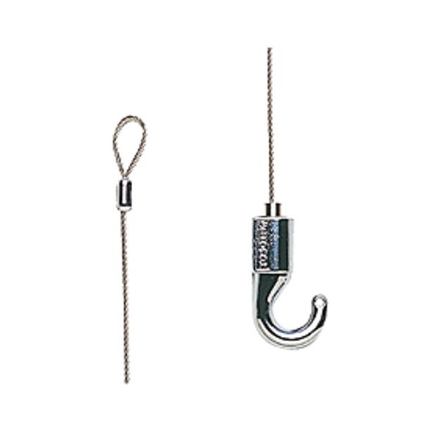 ■TOSO カーテンレール■商品名：ピクチャーレール ハンガーワイヤータイプＡ 1m■カラー：ナチュラル■梱包：1本入り■サイズ：1000ｍｍ■素材：ステンレスワイヤー・亜鉛ダイカスト■許容荷重：10kg■フック部を上下にスライドして位置を...