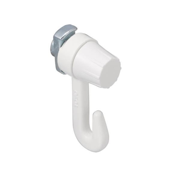 ■TOSO カーテンレール■商品名：ピクチャーレール Ｌフック15−Ｂ（正面付用）■梱包：1ケ入り■素材：亜鉛ダイカスト・ＡＢＳ樹脂■※正面付け専用です。