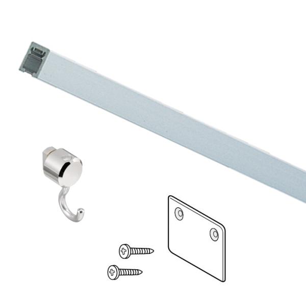 ■TOSO カーテンレール■商品名：ピクチャーレール T-1 3m（正面付） レールセット■カラー：ナチュラル■セット内容：レール4ｍＸ1本・キャップT-1Ｘ2コ・フックＢ（正面付用）Ｘ3コ■取付ネジは付属しておりません。別途ご用意下さい。...