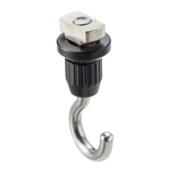 ■TOSO カーテンレール■商品名：ピクチャーレール フック30Ａ（天井付用）■カラー：ブラック■梱包：1ケ入り■素材：真鍮・SUS304■※天井付け専用です。■許容荷重：30kg■耐荷重30kgの住宅及び店舗用ディスプレイ専用のピクチャー...