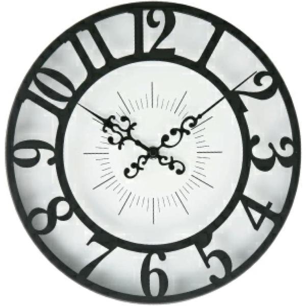 【商品の概要】 数字を切り絵細工のようにあしらった繊細でクラシカルなデザインが人気のロングセラーの壁掛け時計です。フレームと一体化したマットブラックの数字とデコラティブな針、ホワイトの文字盤とのシックで上品なコントラストがお部屋をくっきりと...