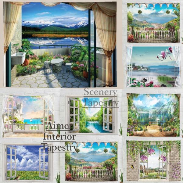 ●縫製も丁寧で、生地も厚めなので絵柄の大判デザインも迫力インパクトがあり綺麗です●内容●タペストリ1枚 ピンフック2個 クリップ2個取り付けも簡単●サイズ●縦130×横150●使用シーン●お洒落なインテリアとして、リラックスしたいとき、気持...