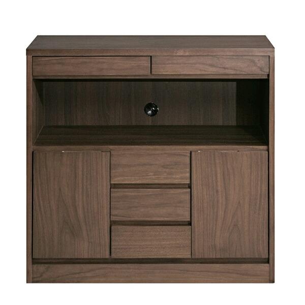 電話台やリビングの小物収納として活躍するキャビネットです。北欧テイストでお部屋に馴染むデザインです。【サイズ】本体：幅90×奥行き38×高さ85cmオープン部内寸：幅86×奥行35×高さ24cm【材質】表面材：ウォールナット突板【カラー】【...