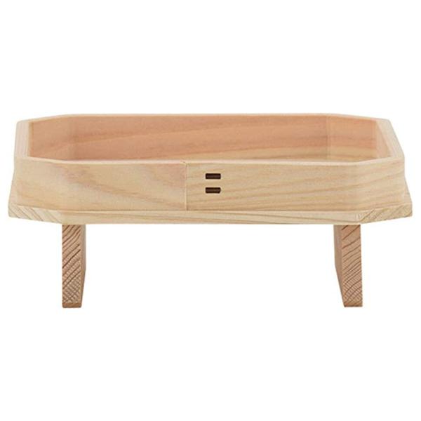 サイズ/約幅18.5×奥行18.5×高さ7.5cmお供え部分のサイズ：約幅16.8×奥行16.8×高さ2.3cm材質/木製●お供物をのせるお盆のような神具です。●足つきのものを『三宝』、足のないものを『折敷』と呼びます。●ごはんやお菓子など...