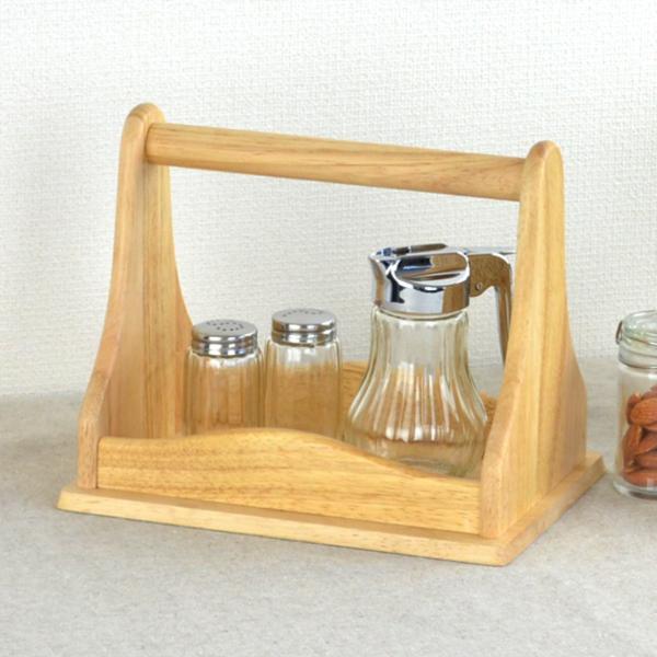 サイズ/約幅22.5×奥行16.5×高さ18cm内容量/1個材質/天然木(クリヤラッカー塗装) 生産国/ベトナム製●シンプル＆ナチュラルな木製のスパイスケースです。●持ち運びにも便利な持ち手付きです。●シンプルな作りとナチュラルなテイストは...