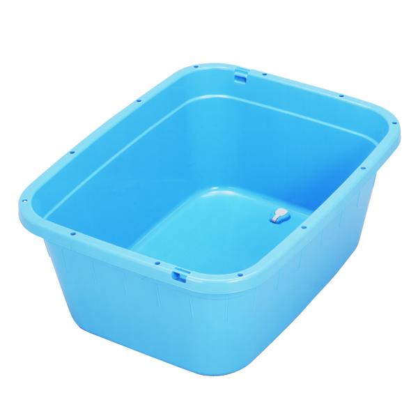 サイズ/約幅66×奥行86×高さ34cm容量/約120L実用量（ホース穴下まで）：約　115L内容量/3個材質/本体：ポリプロピレン水抜栓：ポリエチレン生産国/日本製●野菜洗い、飲料の冷却、アウトドアなど様々な用途に使えるタライです。●容量...