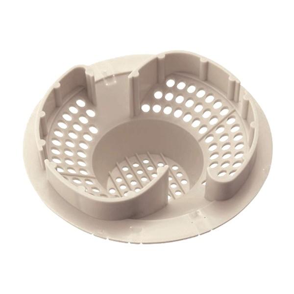 サイズ/約高さ4.5cm直径：約12cm重量/約35g内容量/1個材質/ポリプロピレン生産国/日本製●うずの力で排水口に集まった髪の毛やゴミを簡単に捨てる事ができます。●髪の毛やゴミを捨てる前にシャワーをかけるとより簡単にポイと捨てられる事...