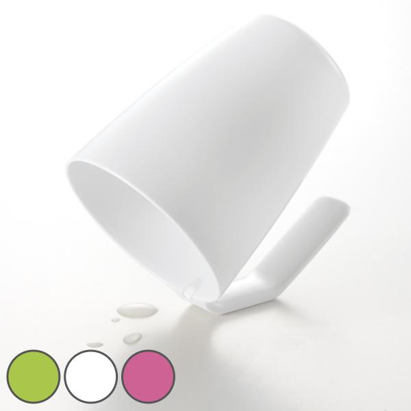 サイズ/約幅7.4×奥行9.7×高さ9.2cm容量/約260ml内容量/1個材質/ポリプロピレン種類/グリーン、ホワイト、ピンク生産国/中国製食器洗い乾燥機/使用可能電子レンジ/使用可能●飲み口を浮かせて置くことができるので、清潔に保管でき...