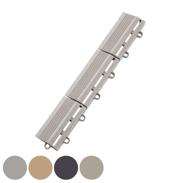 サイズ/約横5×縦30cm厚さ：約1.6cm内容量/1本（本体・コーナーは別売り）材質/ポリエチレン種類/ライトグレー、サンドベージュ、ストーングレー、ダークグレー生産国/日本製●この商品は石目ユニットEタイプ専用のフチ駒（メス型）です。●...