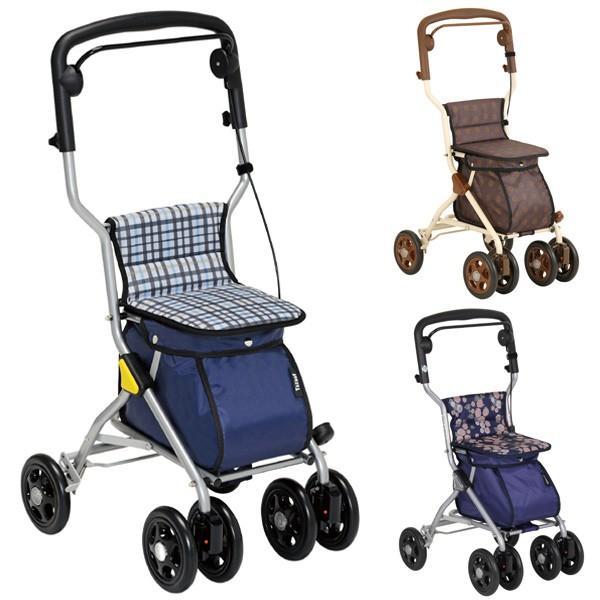 サイズ/組み立て寸法：約幅43×奥行50×高さ85〜91.5cm折り畳み寸法：約幅43×奥行34.5×高さ91.5cm押し手高さ：約85〜91.5cm座面寸法：約幅26×奥行24cm座面高さ：約45cmバッグ寸法：約幅19.5×奥行31.5...