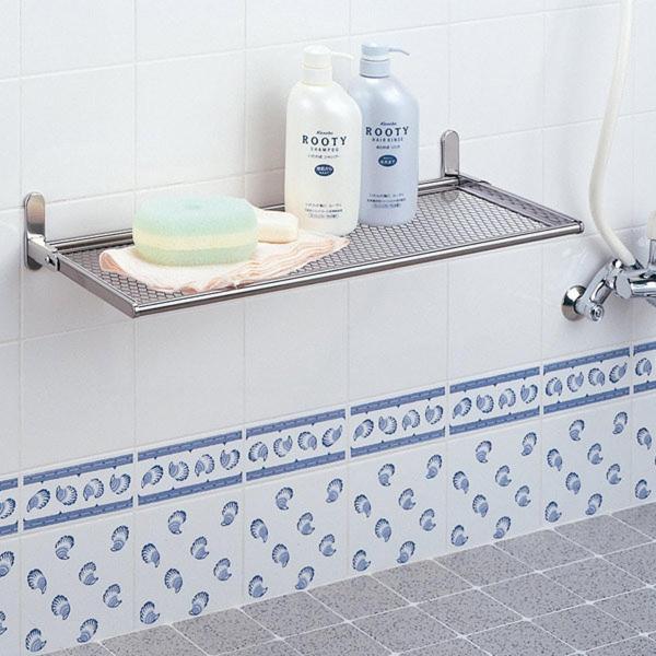 サイズ/約幅45.7×奥行24.6×高さ9cm棚：約幅45×奥行24cm重量/約610g内容量/1台材質/棚・金属類・ネジ類：ステンレス樹脂部：ナイロン耐荷重/約5kg組立状態/お客様組立品●キッチンの水切りに便利な、壁面などへのねじ止めタ...