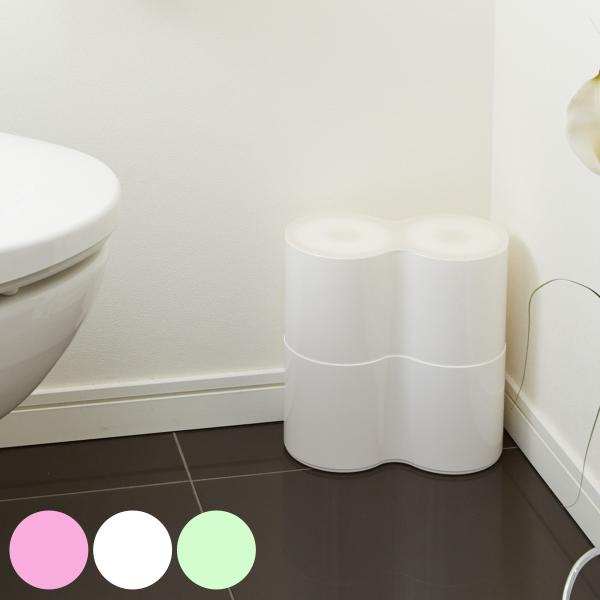 サイズ/約幅25×奥行12.9×高さ24.9cm重量/約640g内容量/1個材質/スチロール樹脂種類/ピンク、ホワイト、グリーン生産国/日本製●トイレットペーパーをストックできるボックスです。●スタイリッシュなデザインで狭いトイレにもスッキ...