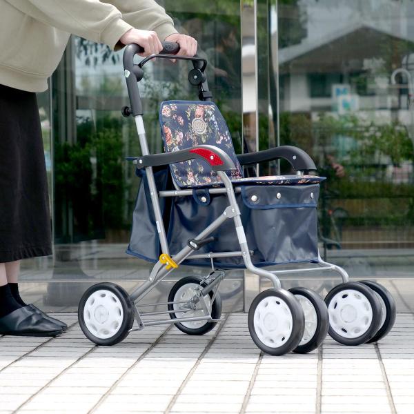 サイズ/約幅51×奥行65×高さ83〜90cm折り畳み時：約幅51×奥行24×高さ80cm座面：幅36×奥行28cm座面高：46cmハンドルの高さ：83〜90cmの無段階調節袋寸法：約幅30×奥行30×高さ21cm／積載量：10kgタイヤ：...