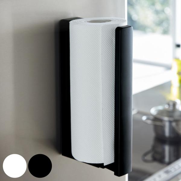 サイズ/約幅5×奥行10.2×高さ24.5cm重量/約300g内容量/1個材質/ABS樹脂、マグネット種類/ホワイト、ブラック生産国/中国製耐荷重/約1kg対応サイズ/取付可能なキッチンペーパーロール：直径約12cm・高さ約24cmまで●冷...