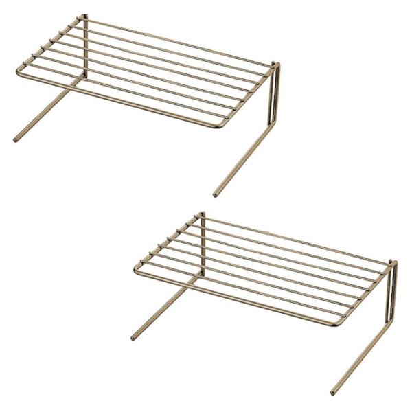 サイズ/約幅30×奥行20×高さ8cm重量/約400g内容量/2個セット材質/スチール（メラミン塗装）生産国/日本製耐荷重/約5kg（1個あたり）●食器棚の中をスッキリ収納できるプレートラックです。●2個セットなので並べて使うと、お皿が3枚...