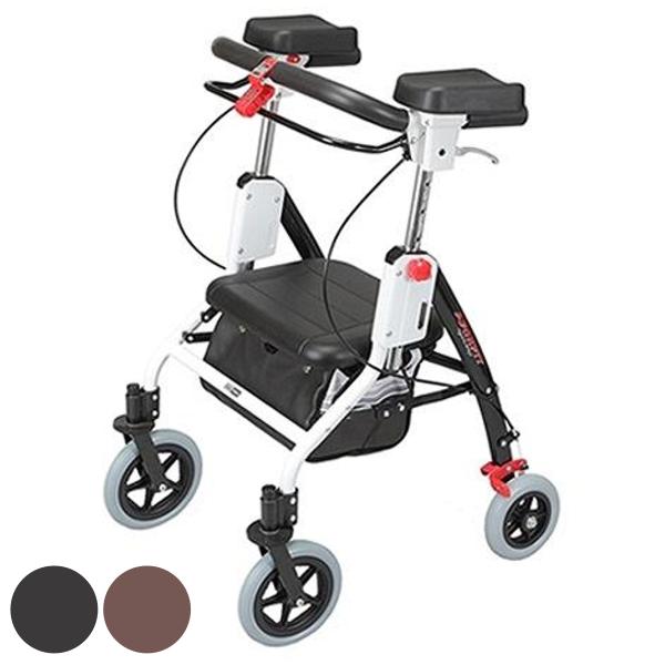 サイズ/本体：約幅55×奥行60×高さ75〜100cm折り畳み時：約幅55×奥行33×高さ76cm座面：約幅37×奥行27×厚み3.5cm座席高さ：約47cmグリップ内寸：42cm重量/約8.5kg内容量/1台付属品：肘置き材質/バッグ部：...