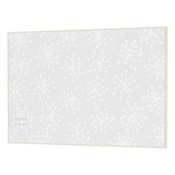 サイズ/約縦60.4×横89.4×厚み2.4cm重量/約3.6kg内容量/1枚付属品：マグネット8ヶ、壁取付金具、石こうボード用ピン、木壁用ネジ材質/本体：アルミラッピング、スチール布目シート貼り生産国/日本製●マグネットで固定するタイプの...