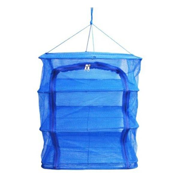 サイズ/約幅40×奥行40×高さ55cm収納時：約幅40×奥行40×高さ3.2cm重量/約627g内容量/1個材質/ネット：ポリエチレンワイヤー・チャック：スチール生産国/中国製耐荷重/約3kg※1段につき約1kg●手軽に魚や野菜が干せる万...