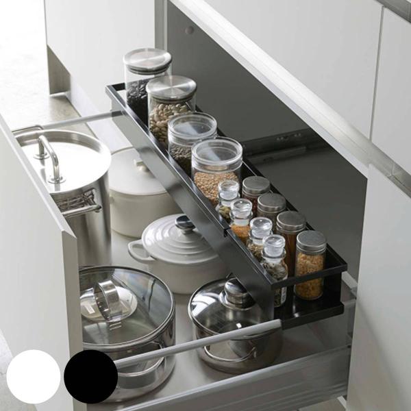 サイズ/外寸：約幅55.5〜90×奥行12.5×高さ7.5cm内寸：約幅52〜86.5×奥行10×高さ7cm重量/約1.85kg内容量/1個材質/本体：スチール（粉体塗装）種類/ホワイト、ブラック生産国/中国製耐荷重/約4kg組立状態/お客...