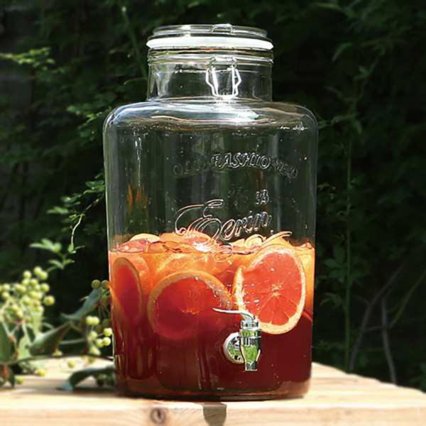 サイズ/約幅21.5×奥行26×高さ36.5cm容量/約7L内容量/1個材質/本体、フタ：ガラス蛇口、ナット：ABSパッキン：シリコンワイヤー固定具：スチール生産国/中国製食器洗い乾燥機/使用不可電子レンジ/使用不可●コールドドリンク専用の...