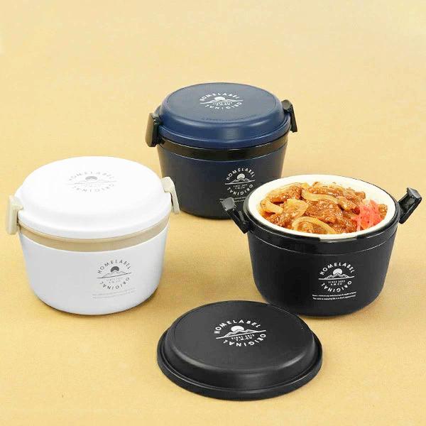 サイズ/約幅16×奥行14×高さ11cm容量/約710mlご飯容器：420ml、おかず容器290ml内容量/1個材質/内びん：ステンレス鋼胴部：ステンレス鋼（アクリル樹脂塗装）口金：ポリプロピレン蓋：ポリプロピレン（発泡スチロール内臓）ご飯...