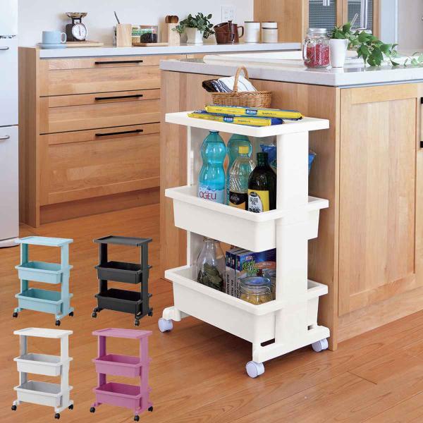 サイズ/約幅45×奥行30×高さ71.5cmキャスター取り外し時の高さ：約66.5cm収納カゴ：約幅38.9×奥行25.9×高さ10.3cm重量/約2kg内容量/1台材質/天板・本体・支柱・脚：ポリプロピレンキャスター：ポリプロピレン（鉄芯...