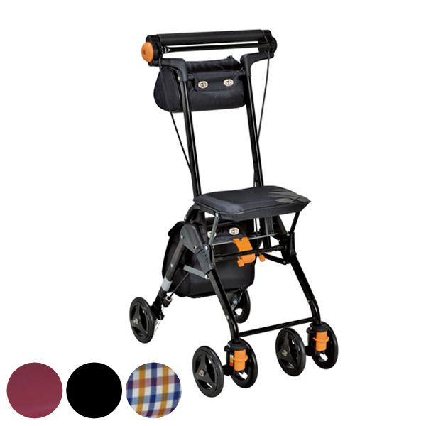 サイズ/組み立て寸法：約幅41×奥行51.5×高さ71〜88cm折りたたみ寸法：約幅41×奥行24.5×高さ63cm押し手高さ：約71〜88cm8段階調節座面寸法：約幅27×奥行19.5cm座面高さ：約48cmポーチ寸法：約幅21×奥行13...