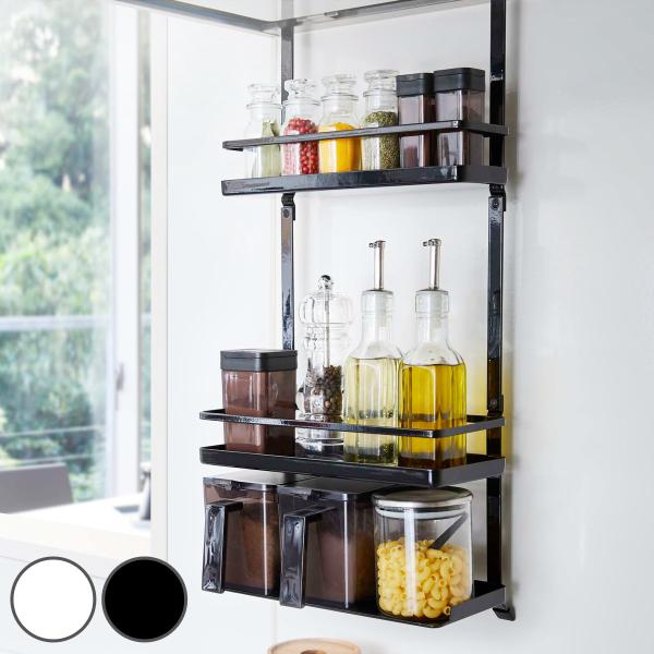 サイズ/約幅27.5×奥行14×高さ57cm重量/約1.7kg内容量/本体：1台、六角レンチ：1個材質/本体：スチール（粉体塗装）、マット・キャップ：シリコーン種類/ホワイト、ブラック生産国/中国製棚板1枚あたり耐荷重/約2kg対応サイズ/...