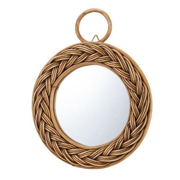 サイズ/約幅22×奥行3×高さ22cm内容量/1枚材質/ラタン、ラッカー塗装、3mmミラー生産国/インドネシア製組立状態/完成品●フレームがラタンを使用した手編みで、やわらかくあたたかな印象を与えます。●ラタンを使用しているので、軽くて取り...