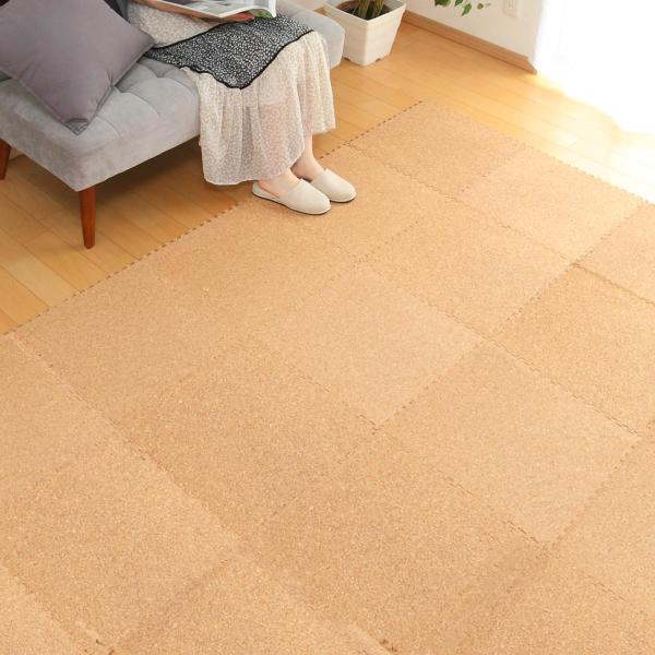 サイズ/約横45×縦45cm厚さ：約0.8cm内容量/8枚入り材質/表面：コルク裏面：ポリエチレン生産国/ベトナム製床暖房/ホットカーペット/非対応●気になる生活音を和らげて階下への防音対策に●傷から守るクッション性●優れた断熱・保温性でオ...