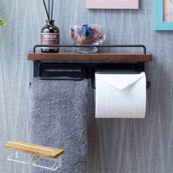 サイズ/約幅27.5×奥行9.5×高さ11.5cm重量/約1kg内容量/1個材質/天然木（スプルース材）オイルステイン仕上げスチール：粉体塗装種類/ダークブラウン、ナチュラル生産国/台湾製組立状態/完成品●天然木とスチールを組み合わせた、ヴ...