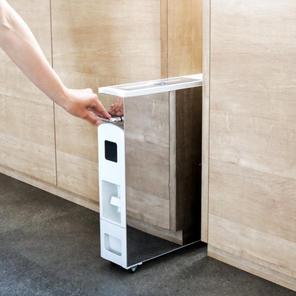 サイズ/約幅10×奥行40.6×高さ47.6cm※キャスターを含む高さ：約49.1cm重量/約2.2kg容量/米収納量：約6kg受皿容量：約4合計量方式：1合内容量/1台材質/本体：ステンレス鋼板フタ・残量確認窓：AS樹脂ハンドル：ABS樹...