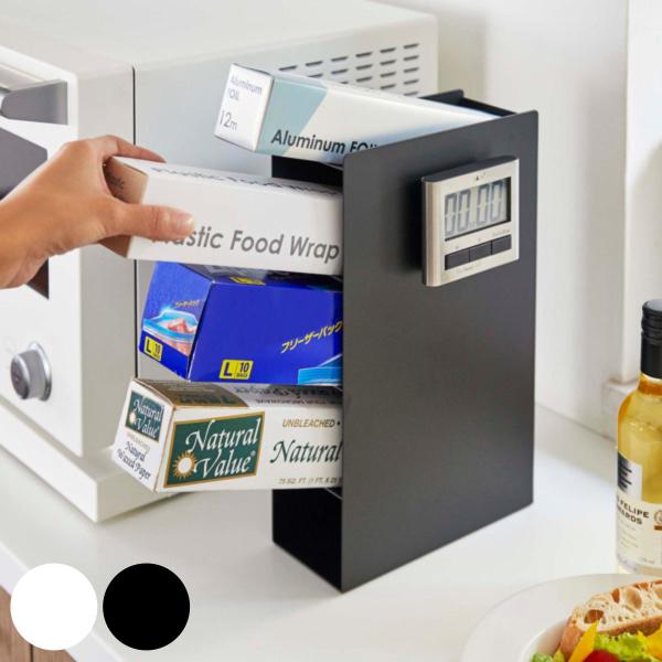 サイズ/約幅8×奥行18×高さ29.5cm開口部内寸：約幅7.7×奥行18.5×高さ7.2cm重量/約1.6kg内容量/1個材質/本体：スチール（粉体塗装）種類/ホワイト、ブラック生産国/中国製耐荷重/1段につき約500g●towerシリー...