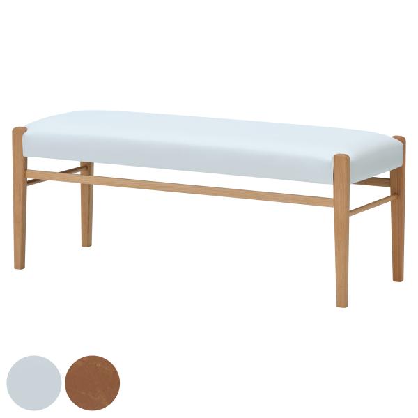 サイズ/約幅105×奥行40×高さ43cm内容量/1台材質/ナチュラル素材：アルダー無垢材塗装：オイル仕上げ座面：PVCブラウン素材：アッシュ無垢材塗装：ウレタン塗装座面：PVC種類/ナチュラル、ブラウン生産国/ベトナム製組立状態/完成品●...