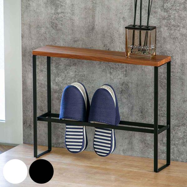 サイズ/約幅50×奥行12×高さ41cm収納部内寸：約幅48×奥行7ｃｍ内容量/1個材質/本体：スチール（粉体塗装）、天板：天然木化粧繊維板（ラッカー塗装）種類/ホワイト、ブラック生産国/中国製耐荷重/収納部：約1kg天板耐荷重/約1kg組...