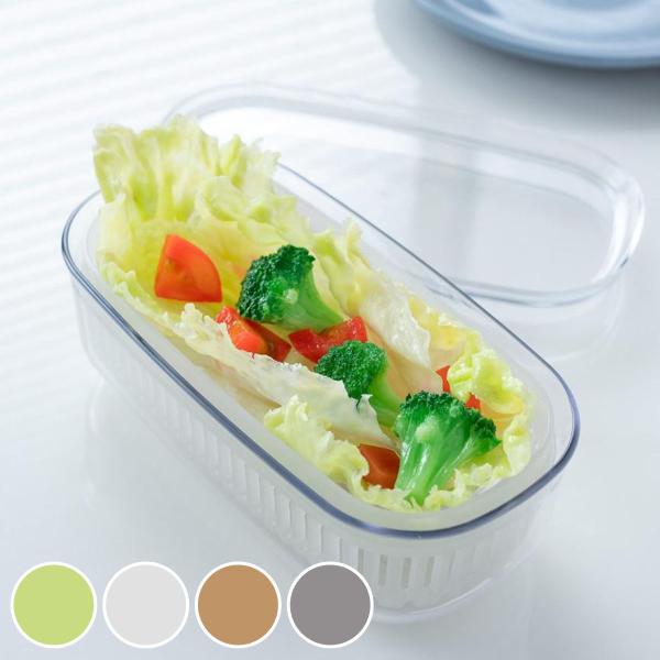 サイズ/約幅20×奥行10.5×高さ7cm重量/約245g内容量/1セット（ボウル、ざる、フタ）材質/ボウル・フタ：AS樹脂ざる：ABS樹脂種類/グリーン、ホワイト、ブラウン、グレー生産国/日本製耐熱温度/70度食器洗い乾燥機/使用不可電子...