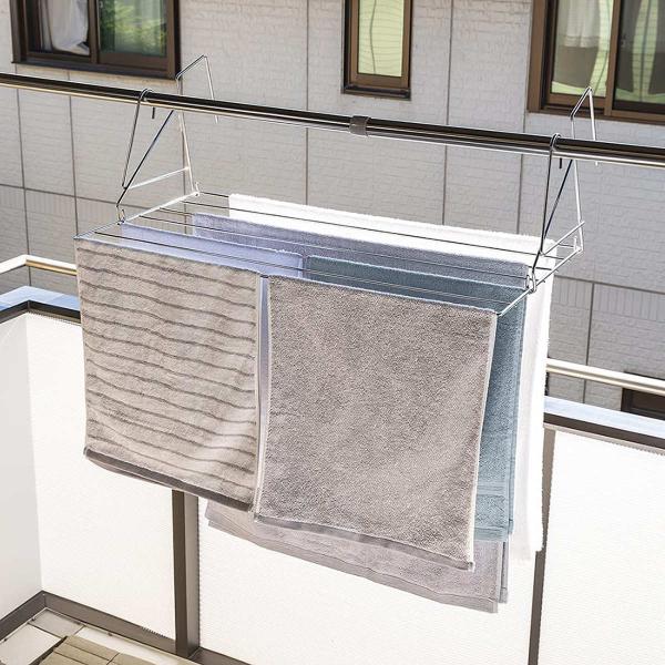 サイズ/約幅73×奥行37×高さ26cm重量/約1.1kg内容量/1台材質/ステンレス銅線生産国/中国製耐荷重/約7kg（干し部に均等荷重時）●幅72cmまでの大判バスタオルが干せるので、いつも場所を取るバスタオルがたっぷり干せます。●物干...