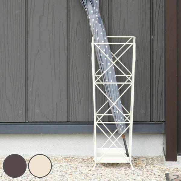 サイズ/約幅14×奥行14×高さ45cm内容量/1個材質/スチール(粉体塗装)種類/ブラウン、アイボリー生産国/中国製●レトロなデザインが玄関のアクセントになる傘立てです。●スチールのみを使用しているので、風通しが良く、傘を素早く乾かしてく...