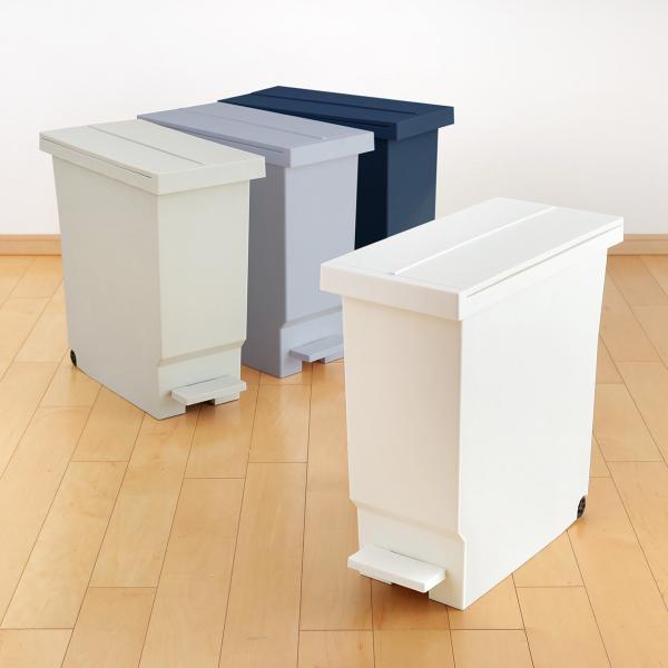 サイズ/約幅22.8×奥行48×高さ48.5cmふたを開けた時の高さ：約59.3cm容量/約32L内容量/1個材質/ポリプロピレン種類/ナイトブルー、クールグレー、ミルクティーベージュ、アイボリー生産国/日本製キャスター/付き対応サイズ/ゴ...