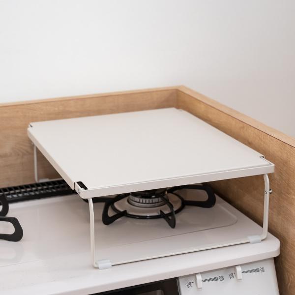 サイズ/約幅37.5×奥行30.5×高さ12cmシンク上プレート時：約幅30.5×奥行55×高さ3.5cm折りたたみ時：約幅36×奥行30.5×高さ2.7cm重量/約1.5kg内容量/1個材質/鉄（粉体塗装・亜鉛メッキ）ゴム足：シリコーンゴ...