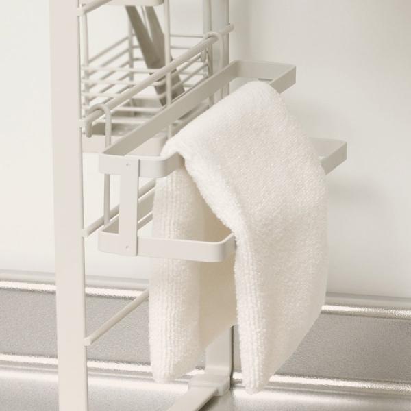 サイズ/約幅23.5×奥行7.4×高さ7.6cm内容量/1個材質/鉄（表面加工：亜鉛メッキ・粉体塗装）生産国/中国製●狭いキッチンを快適に使うための収納用品「ルームラボ」シリーズです。●ミニキッチンに合わせた収納シリーズだから、狭いキッチン...