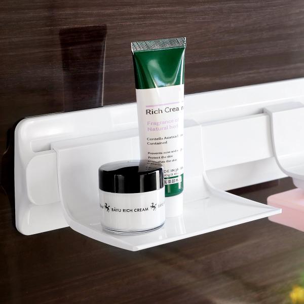 サイズ/約幅13×奥行5.7×高さ9.9cm重量/約69g内容量/1個材質/ABS樹脂生産国/日本製耐熱温度/70度耐荷重/500g●自分好みにカスタマイズ出来る　ウォールバー専用マルチトレイ●今までにない浮かせる収納●バスルームの小物をス...