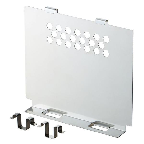 サイズ/約幅17×奥行1.8×高さ14.9cm重量/約160g内容量/1枚材質/ステンレス鋼生産国/中国製食器洗い乾燥機/使用不可●焚火台（LIVE IN NATURE）専用の3WAYパネルです。●ひとつのパネルで3役こなす焚火台の必需品で...