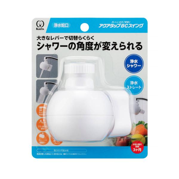 サイズ/約幅7.8×奥行6×高さ6.9cm重量/約68.7g内容量/1個材質/本体：ABS樹脂、ポリアセタール、シリコンろ材：亜硫酸カルシウム、不織布フィルター●ストレート・シャワー切替タイプの浄水蛇口です。●切り替えレバーが大きめなので、...