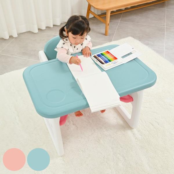 サイズ/座面高：約25cmデスク：約幅79×奥行49×高さ49cmチェア：約幅38×奥行40×高さ50cm重量/約5.95kg内容量/デスク：1台、チェア：1脚付属品：取扱説明書材質/本体：高密度ポリエチレン・ポリプロピレン滑り止め：EVA...