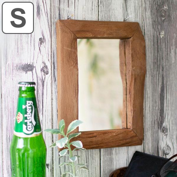 サイズ/約横16×縦21cm内容量/1個材質/チーク材生産国/タイ製組立状態/完成品●家屋や農具などの木材を再利用した壁掛けミラーです。●縦横どちらにでも掛けられます。●天然素材を使用したフレーム部分には穴があったり、ごつごつしていたりと形...