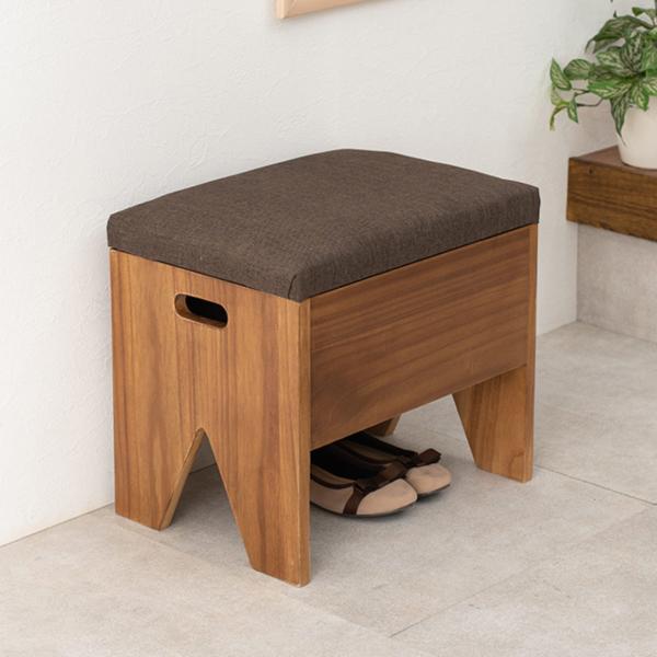 サイズ/約幅40×奥行28×高さ37cm重量/約2.5kg内容量/1台材質/桐材、ポリエステル生産国/中国製組立状態/完成品●玄関のちょっとした腰かけに便利な収納付きベンチです。●座面下には便利な収納スペースがあります。●ベンチ下は約36c...