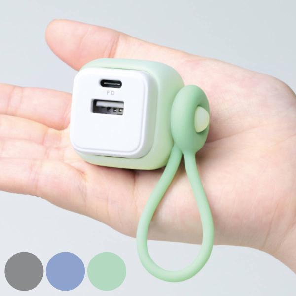 サイズ/約幅3.1×奥行3.2×高さ3.9cm重量/約40g内容量/1個（本体、ケーブルリング）材質/本体：ポリカーボネート本体バンド・ケーブルリング：シリコン種類/グレー、ブルー、グリーン生産国/中国製消費電力/入力：AC100V‐240...